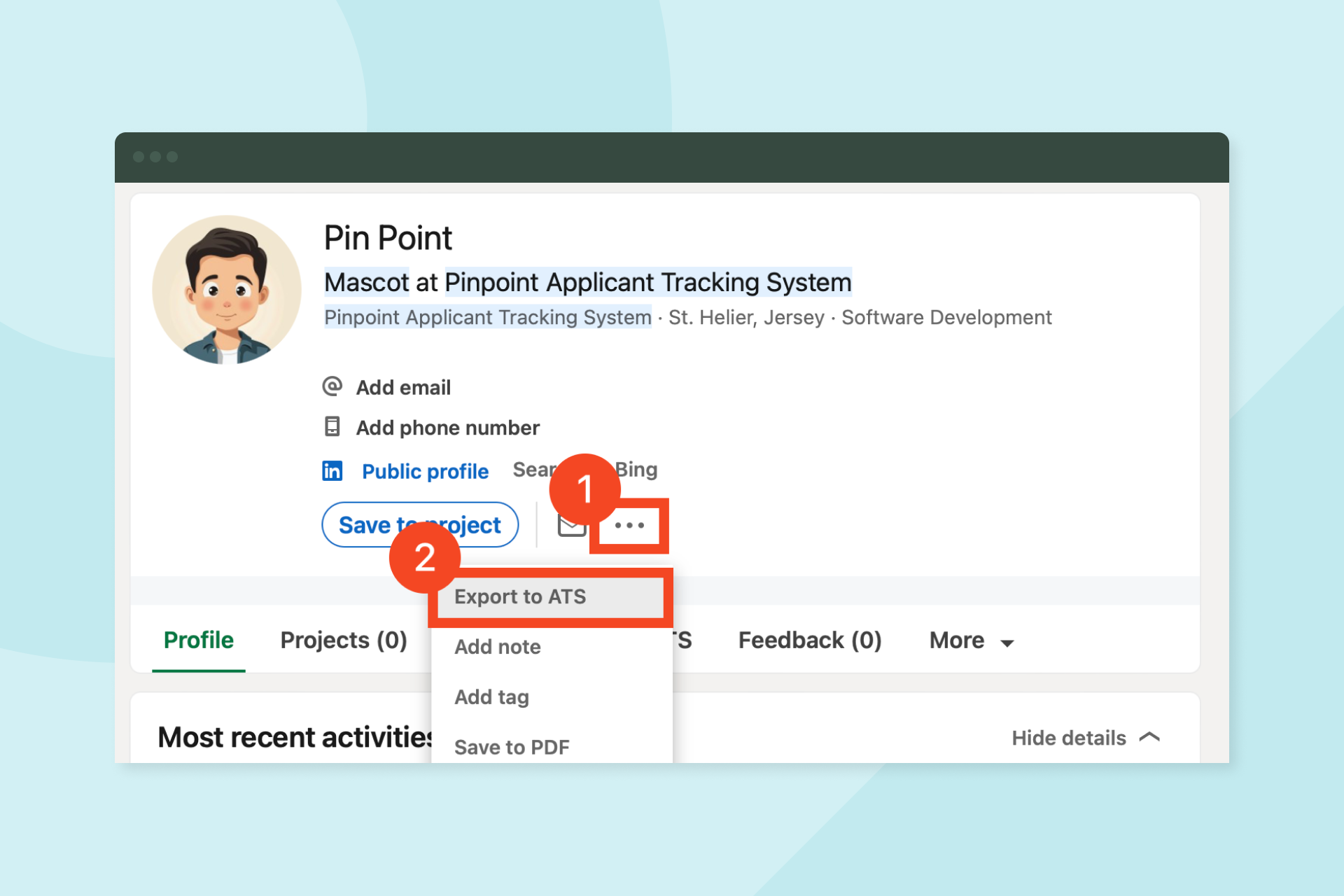 LinkedIn Recruiter & Jobs Applicant Tracking System Integration | Pinpoint