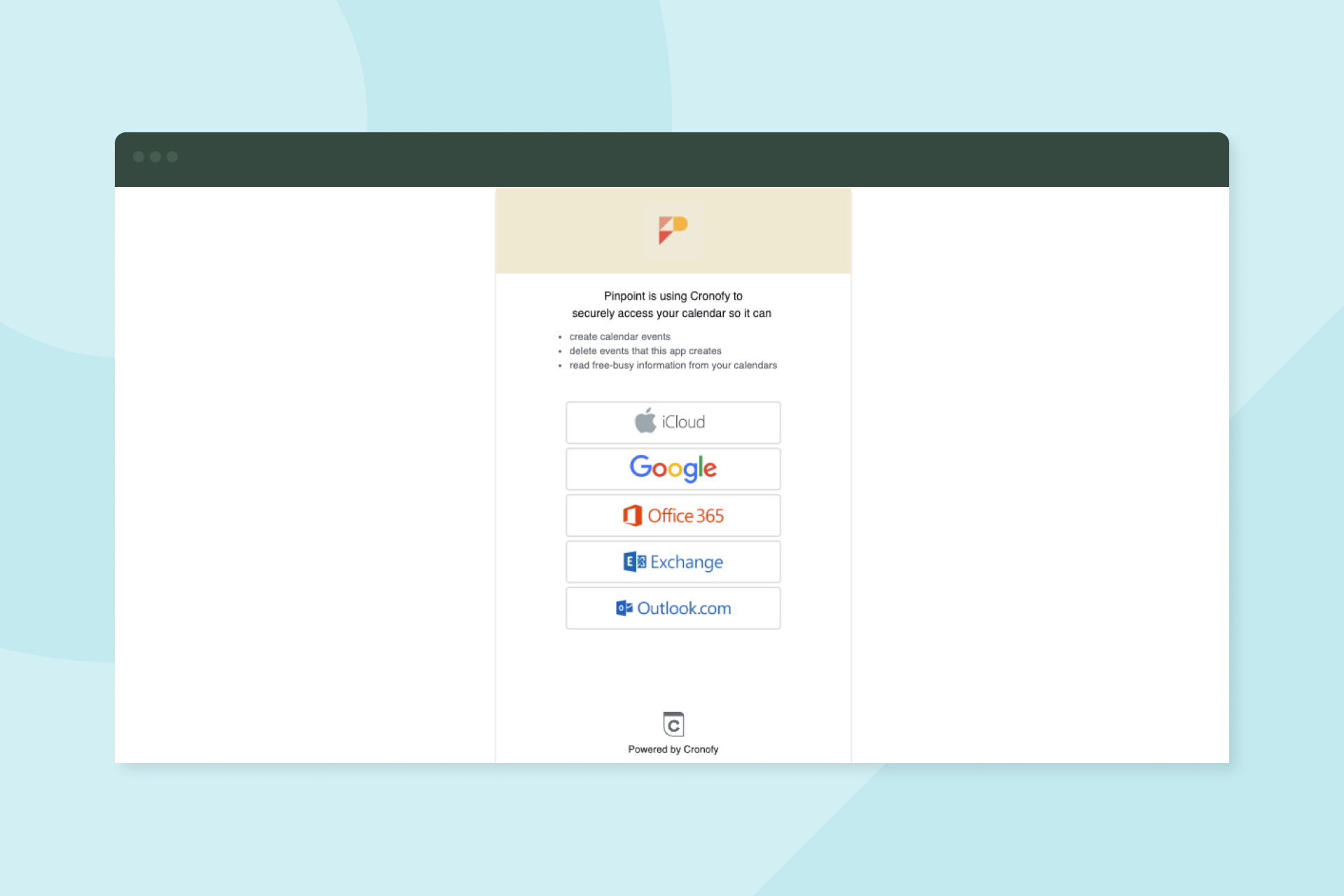 Cronofy Applicant Tracking System Integration | Pinpoint