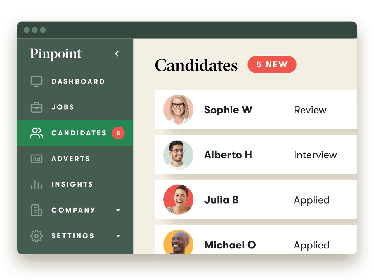 Applicant Tracking System UK | Pinpoint ATS