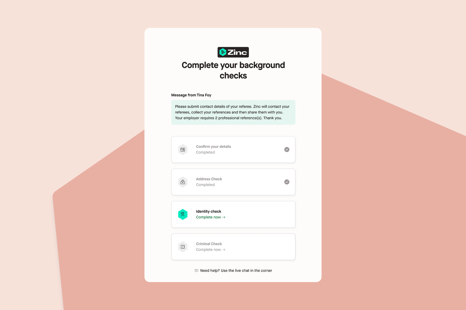 Zinc Applicant Tracking System Integration | Pinpoint