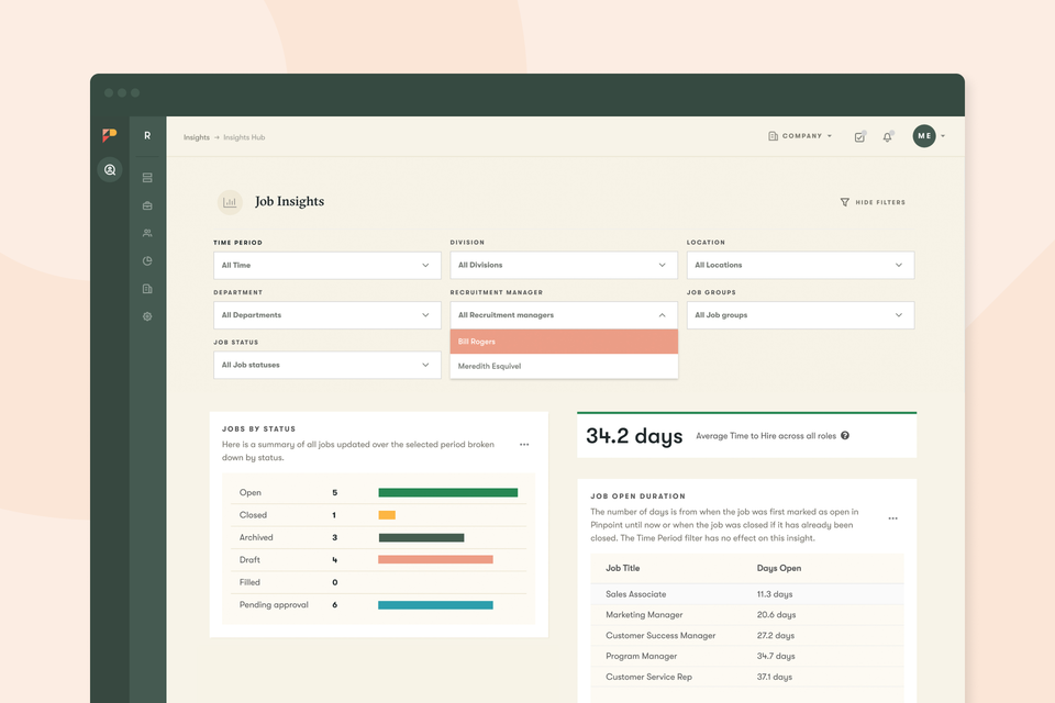 How to build a recruiter performance report