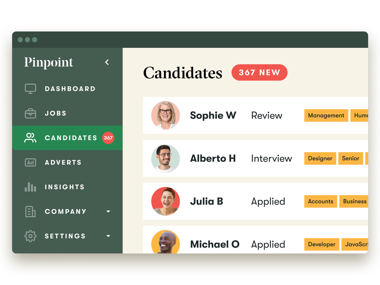 Leading Global Applicant Tracking Software | Pinpoint ATS