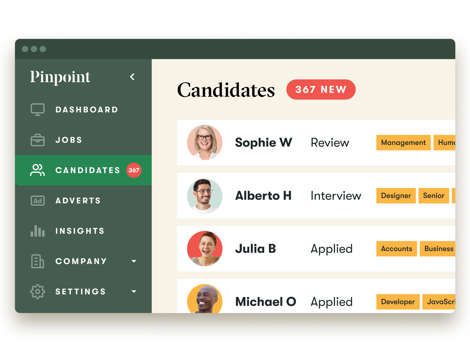 Leading Global Applicant Tracking Software | Pinpoint ATS